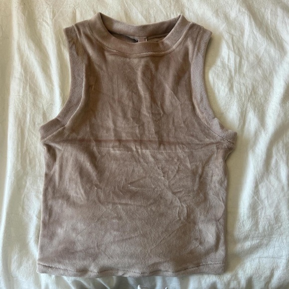 SKIMS | Tops | Skims Beige Sleeveless Tank Top | Poshmark